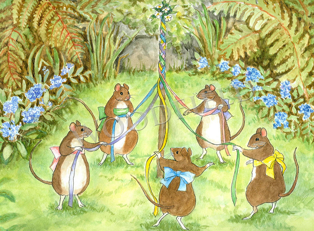 #14 - Maypole Dance Notecard – Woodfield Press